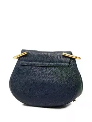 Chloé Mini Leather Drew Crossbody Bag - Blue