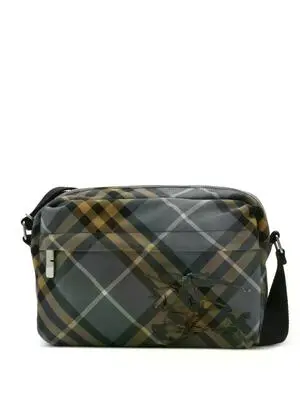 Burberry Small Check Crossbody Bag - Blue