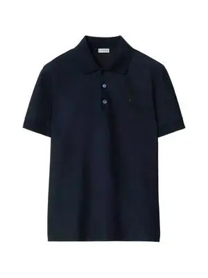 Burberry Metal Knight Cotton Polo Shirt - Blue