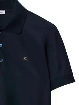 Burberry Metal Knight Cotton Polo Shirt - Blue