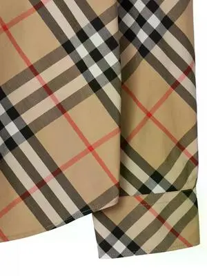 Burberry Relaxed-fit Check Cotton Poplin Shirt - Neutrals