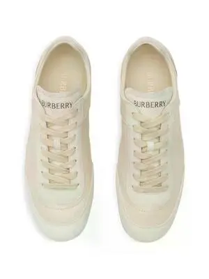 Burberry Leather Knight Runner Sneakers - Neutrals