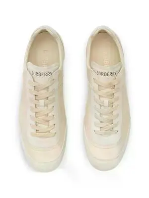 Burberry Leather Knight Runner Sneakers - Neutrals
