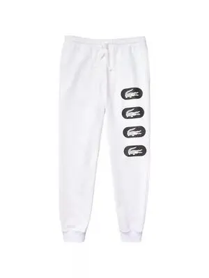 Lacoste Crocodile-print Track Pants - White
