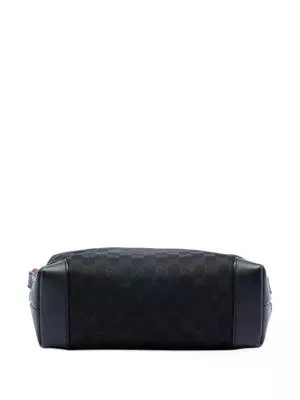 Gucci Gg Canvas Web Crossbody Bag - Black