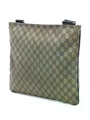 Gucci Gg Supreme Crossbody Bag - Brown
