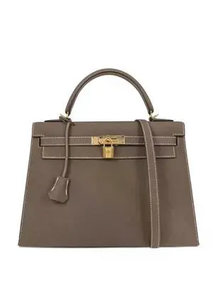 Hermès 2019 32 Kelly Sellier Leather Handbag - Brown