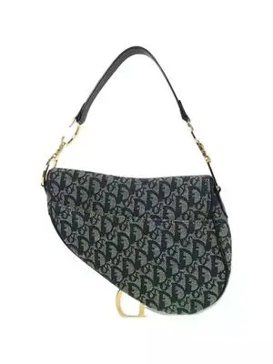 Dior 2000 Saddle Oblique Jacquard Tote Bag
