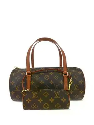 LOUIS VUITTON 1999 Papillon 30 Monogram Tote Bag - Brown
