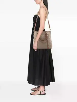 Prada Canvas Canapa Logo Satchel - Brown