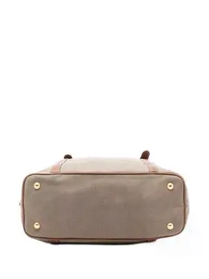 Prada Canvas Canapa Logo Satchel - Brown