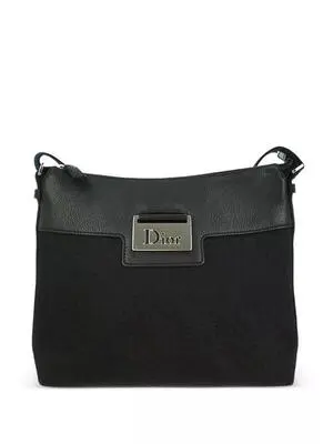 Dior 2006 Street Chic Canvas Shoulder Bag - Black