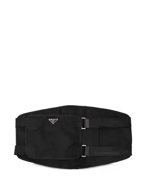 Prada 1990s Corset Waist Belt Bag - Black