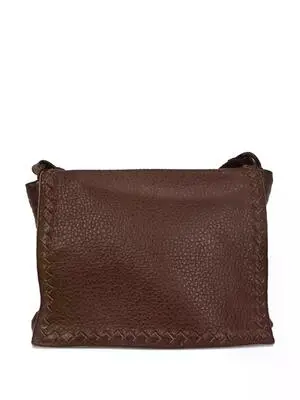 Bottega Veneta 2009 Woven Leather Messenger Bag - Brown