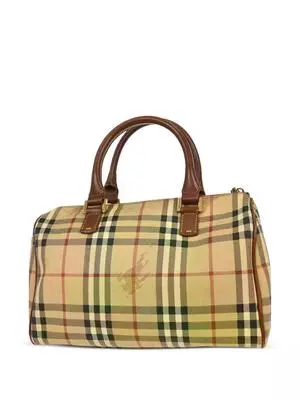 Burberry 1990-2000s Check Duffle Handbag