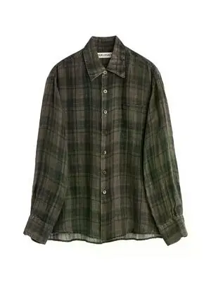 Our Legacy Above Check-pattern Shirt - Grey