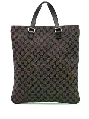 Gucci Gg Canvas Tote - Brown