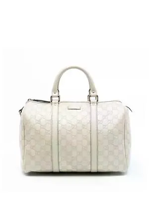 Gucci 2016-2026 Medium Guccissima Joy Boston Bag - White