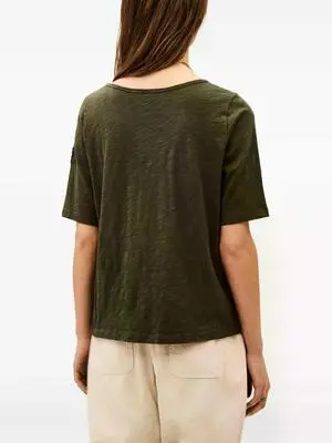 Ba&sh Vina Emblem-detail Crew-neck T-shirt - Green