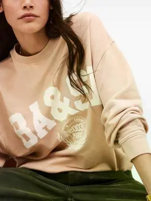 Ba&sh Benjamin Graphic-print Sweatshirt - Neutrals