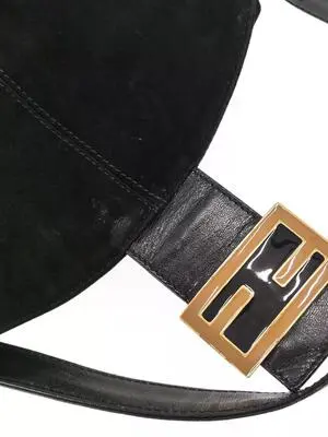 Fendi 2007 Buckle Suede Shoulder Bag