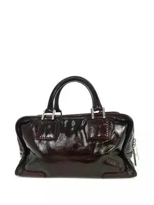 Loewe 2008 Embossed Leather Tote Bag