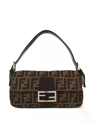 Fendi 2000 Zucca Pattern Baguette Tote Bag - Neutrals
