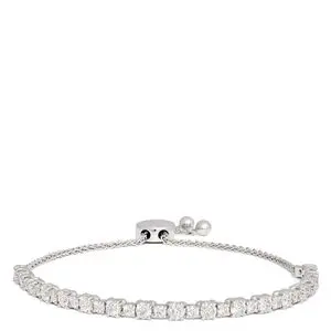 Benbridge 14k White Gold 2.96ctw Diamond Bolo Tennis Bracelet - Wg