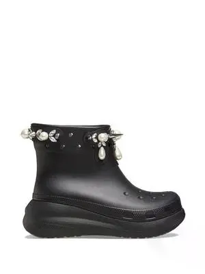 CROCS X Simone Rocha Pearl-embellished Boots - Black