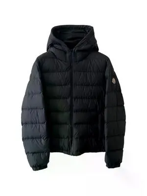 Moncler Hooded Padded Coat - Black