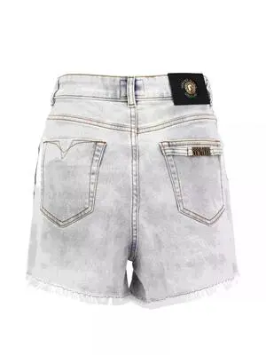 Versace Logo-patch Denim Shorts