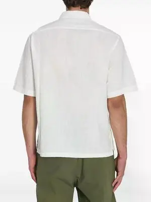 Barena Venezia Mola Lanchin Crinkled Short-sleeved Shirt
