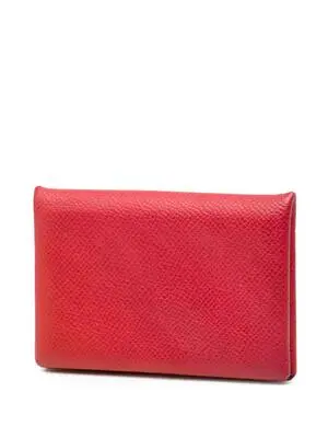Hermès 2016 Epsom Calvi Card Holder - Red