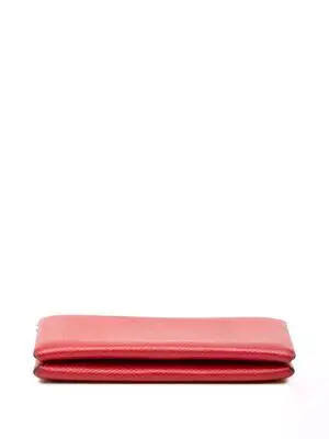 Hermès 2016 Epsom Calvi Card Holder - Red