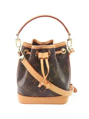 LOUIS VUITTON 2021-2026 Monogram Nano Noe Bucket Bag - Brown