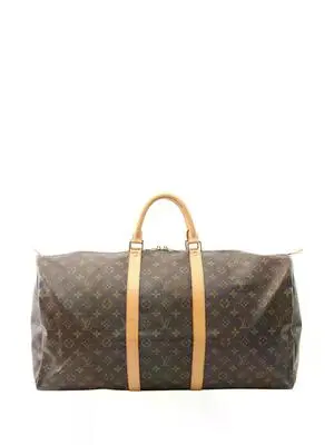 LOUIS VUITTON 2003 Monogram Keepall 55 Travel Bag