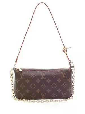 LOUIS VUITTON 2021-2026 Monogram Pochette Accessoires Shoulder Bag - Brown