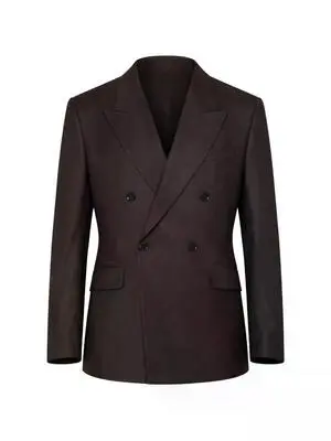 LARDINI Double-breasted Blazer - Brown