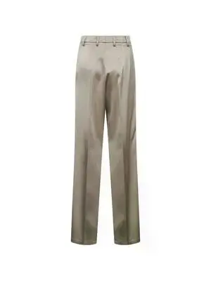 BLANCA VITA High-rise Straight-leg Trousers - Neutrals