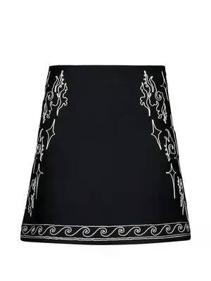Zeus+dione Embroidered Mini Skirt