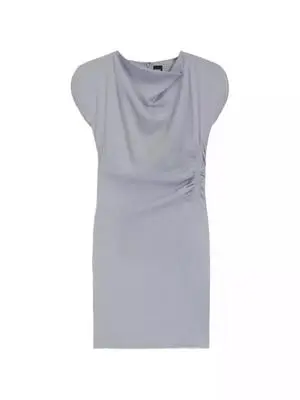 BOSS Devania Cowl Ruched Dress - Purple