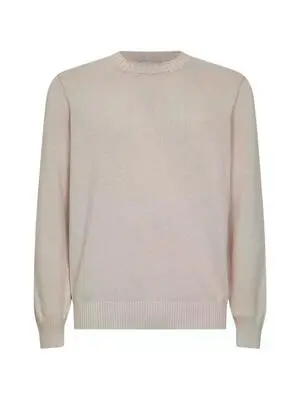D4.0 Ribbed Crew-neck Sweater - Neutrals