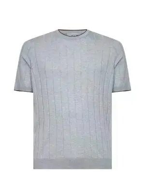 D4.0 Trim-ribbed T-shirt