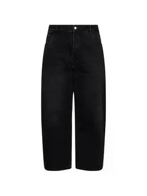 Studio Nicholson Five-pocket Wide-leg Jeans - Black