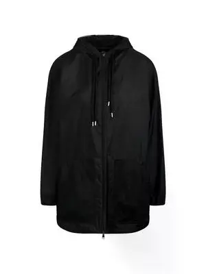 Moncler Hooded Coat - Black
