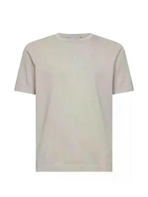 D4.0 Ribbed Crew-neck T-shirt - Neutrals