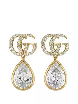 Gucci Gg-motif Earrings - Gold