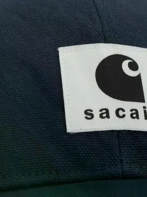 Sacai X Carhartt Wip Logo Patch Baseball Cap - Blue