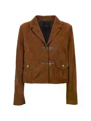 FAY 2 Ganci Toggle-fastening Flap-pocket Jacket - Brown