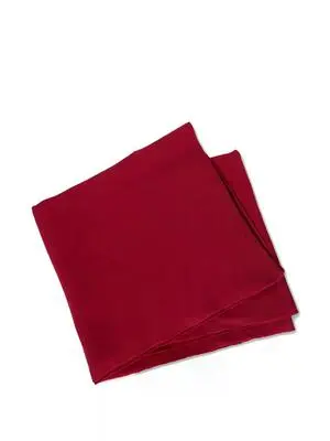 THE ELDER STATESMAN Cashmere Travel Blanket - Red
